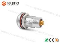 China HHG Panel Mount Sealed Fixed Receptacle 1B Series 2pin to 16pin Metal Cicular Waterproof Connector for sale