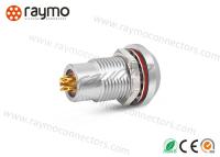 China HHG Panel Mount Sealed Fixed Receptacle 1B Series 2pin to 16pin Metal Cicular Waterproof Connector for sale
