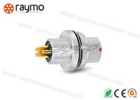 China HEG Panel Mount Sealed Fixed Receptacle 1B Series 10pin Vacuum Tight Metal Cicular Waterproof Connector for sale