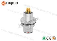 China HEG Panel Mount Sealed Fixed Receptacle 1B Series 10pin Vacuum Tight Metal Cicular Waterproof Connector for sale