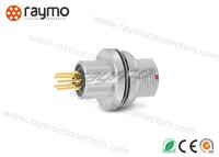 China HEG Panel Mount Sealed Fixed Receptacle 1B Series 10pin Vacuum Tight Metal Cicular Waterproof Connector for sale