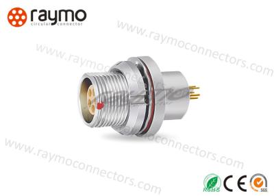 China HEG Panel Mount Sealed Fixed Receptacle 1B Series 10pin Vacuum Tight Metal Cicular Waterproof Connector for sale