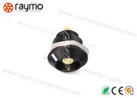 China Waterproof IP68 Plastic Push Pull Connectors Black chrome plated for sale