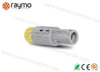 China Convenient Circular Plastic Connectors High Density Arrangement With Yellow Nut for sale
