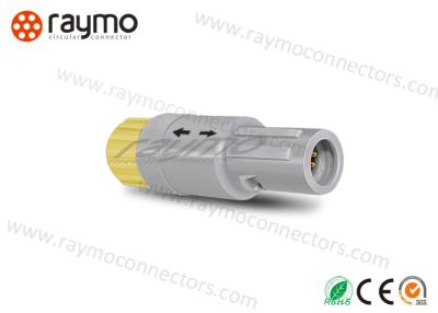 China Convenient Circular Plastic Connectors High Density Arrangement With Yellow Nut for sale