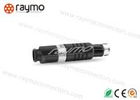China 9 Pins Metal Waterproof Power Connector, Coaxial Power Connector Black Coloe for sale