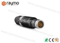 China 9 Pins Metal Waterproof Power Connector, Coaxial Power Connector Black Coloe for sale