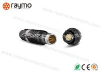 China Waterproof Circular Connectors Plated Solder Contact With Black Chorme for sale