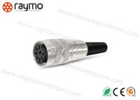 China 16mm Shell Threaded Electrical Connector, Signal Cable Connectors 2-12 Poles Contacts for sale