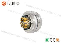China 16 Mm 8 Pins Threaded Cable Connectors HEG EGG HGG Mechanical Color Coding for sale