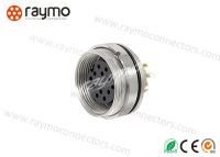 China 16 Mm 8 Pins Threaded Cable Connectors HEG EGG HGG Mechanical Color Coding for sale