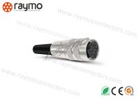 China 16mm Shell Threaded Electrical Connector, Signal Cable Connectors 2-12 Poles Contacts for sale