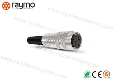 China 16mm Shell Threaded Electrical Connector, Signal Cable Connectors 2-12 Poles Contacts for sale
