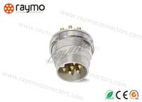 China Front Fixed Mounted Plug Threaded Electrical Connector, Metal Circular Connector for sale