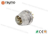 China Front Fixed Mounted Plug Threaded Electrical Connector, Metal Circular Connector for sale