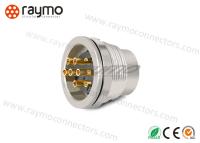 China Front Fixed Mounted Plug Threaded Electrical Connector, Metal Circular Connector for sale