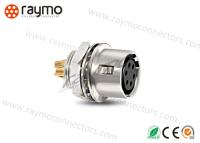 China Chassis Power Socket Panel Mount Connector Female Solder Contacts Compatible With Hirose for sale