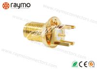 China Interconnections 50 Ohm Miniature Circular Connectors, Rf Connector With Gold Plated for sale