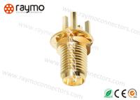 China Interconnections 50 Ohm Miniature Circular Connectors, Rf Connector With Gold Plated for sale