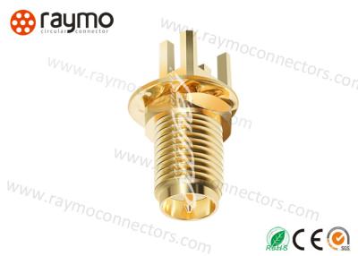 China Interconnections 50 Ohm Miniature Circular Connectors, Rf Connector With Gold Plated for sale