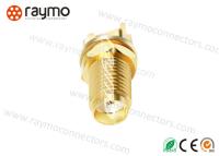 China Gold Plated Shell SMA Male Coax Connector Corrosion Proof Vibration Resistance for sale