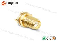 China Gold Plated Shell SMA Male Coax Connector Corrosion Proof Vibration Resistance for sale