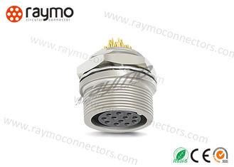 China Compact Screw Lock Connector, Circular Power Plug Mechanical And Color Coding for sale
