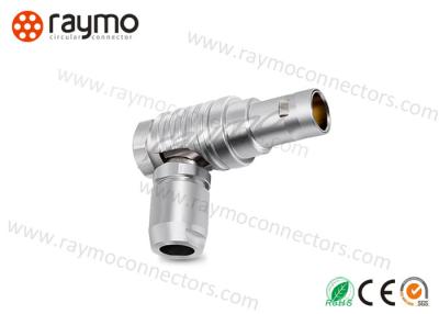 China Elbow Plug FHG 0B 1B 2B Right Angle Circular Connector IP50 for sale