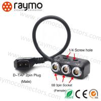 China D-Tap Male To 0B ECG Female Push Pull Connector Hub Adapter Splitter for sale