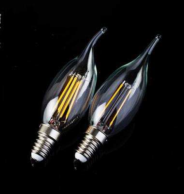 China 2W 4W A60 C35 ST64 G45 bulb glass E27 Edison COG lamp LED Filament Bulb Candle Light for sale