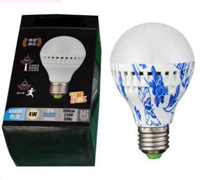 China Microwave radar sensor led bulb intelligent lamps ceiling bulbs PIR voice motion sensor for sale