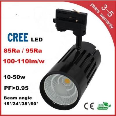 China CREE COB LED Track Light 3 years warranry isolated IC constant driver high PFC CRI lumen for sale