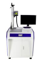 China AMAN 10W 20W 30W fiber laser High quality qr code / id card / cylinder laser engraving machine for sale