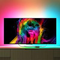 China Smart TV LED Strip Lights HDMI Sync Box With WIFI BLE Control And Dynamic Color Changing for sale
