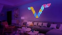 China Triangle RGBIC LED Wall Lights For Gaming Setup Bedroom Works Voice Controlled for sale