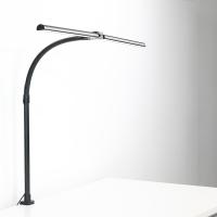 China Dual Head 30.9INCH 24W 3CCT 10LEVEL Removable Clip Desk Lamp For Office Clamp Task Table Lamp for sale