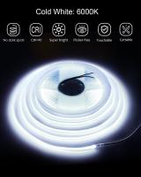 China 9.84ft 480leds/m 24v 6000K 10mm COB Led Light Strip Daylight White for indoor lighting decoration for sale