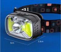 China White Red Light Waterproof 1200LM Bright LED Rechargeable Headlamp Flashlight With Motion Sensor for sale