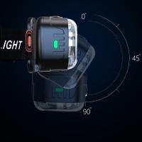China White Red Light Waterproof 1200LM Bright LED Rechargeable Headlamp Flashlight With Motion Sensor for sale
