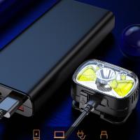 China White Red Light Waterproof 1200LM Bright LED Rechargeable Headlamp Flashlight With Motion Sensor for sale