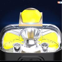 China White Red Light Waterproof 1200LM Bright LED Rechargeable Headlamp Flashlight With Motion Sensor for sale