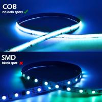 China 10ft RGBW Smart IC DC24V IP20 Flexible COB LED Decoration Strip Lights For Home Room for sale