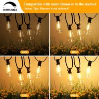 China LED Outdoor 100FT  52 Shatterproof ST38 Vintage Edison Patio Bulbs String Lights for sale