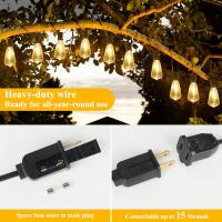 China LED Outdoor 100FT  52 Shatterproof ST38 Vintage Edison Patio Bulbs String Lights for sale