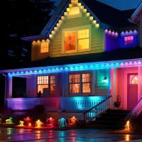China 50ft IP67 Outdoor Waterproof Smart RGBIC permanent Eaves Lights with 75 Scene Modes and 36leds for sale
