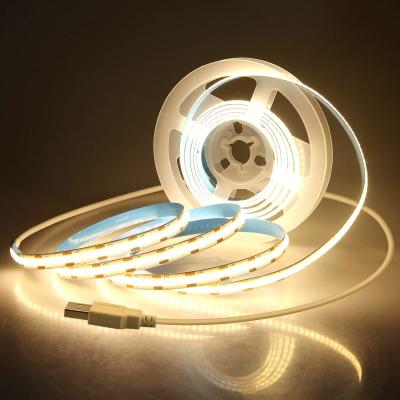 China Color Changing 32.8FT LED Cob Strip Lights with 480 LEDs 24V Voltage CE/RoHS Certification for sale