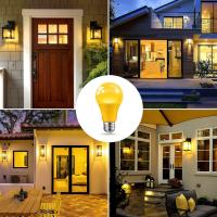 China 360 Degrees Beam Angle Dimmable Amber LED Bulb E26 Base 9W 800lm Light Bulb for sale