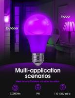 China 60W Equivalent 9W LED A19 Amber Light Bulbs For Warm And Vibrant Illumination for sale
