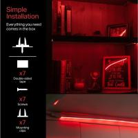 China Certified Warm White Cob LED Strip Lights With Adhesive Backing - 6.5FT Length for sale