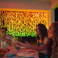 China Multiple Scene Modes App Controlled Smart RGBW Curtain Light Strips With Waterproof Design And Timer Function for sale